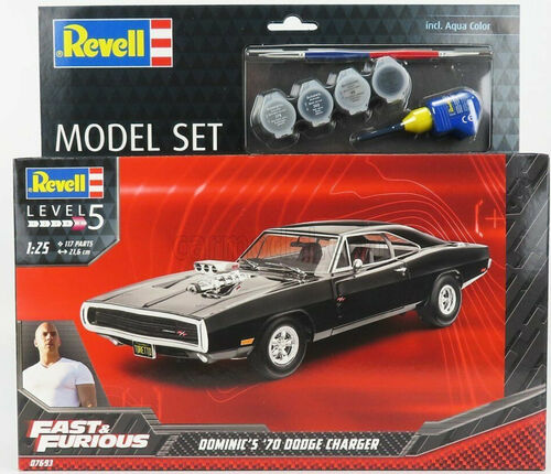 Revell 67693 Fast & Furious - Dominics 1970 Dodge Charger - Model Set