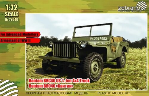 Zebrano 72040 Bantam BRC-40 US 1/4-ton 4x4 Truck