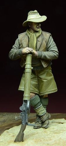 D-DAY miniature studio 35060 LRDG Soldier with Lewis Gun North Africa 1940-43