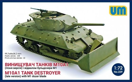 Unimodels 229 M10A1 w/M1 Dozer blade
