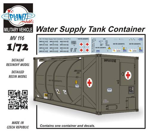 Planet Models MV116 Water Supply Tank Container