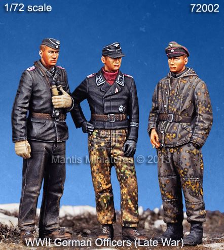 DISCONTINUED Mantis Miniatures 72002 WWII German Officers (Late War)