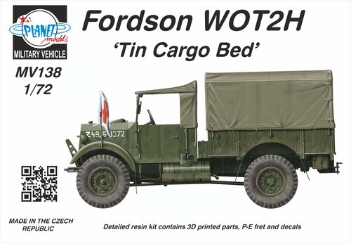 Planet Models MV138 Fordson WOT2H 'Tin Cargo Bed'