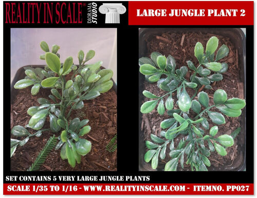 Reality in Scale PP027 Large Jungle Plant 2 - High Quality Plastic Plants