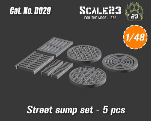Scale23 48-D029 Street sump set - 5 pcs