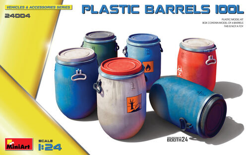 MiniArt 24004 Plastic Barrels 100 L