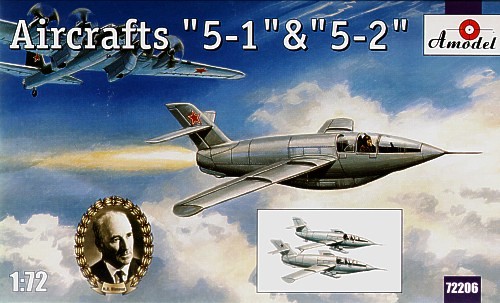 A-Model 72206 Bisnovat '5-1' and '5-2' Soviet Rocket Experimental Aircraft