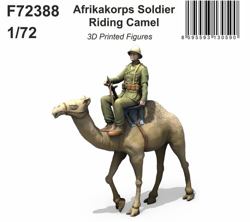 CMK F72388 Afrikakorps Soldier Riding Camel 3D