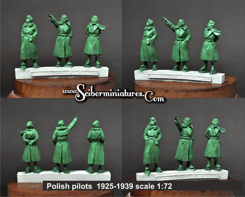Scibor Monstrous Miniatures 72HM0051 Polish Pilots 1925-1939 Set #2