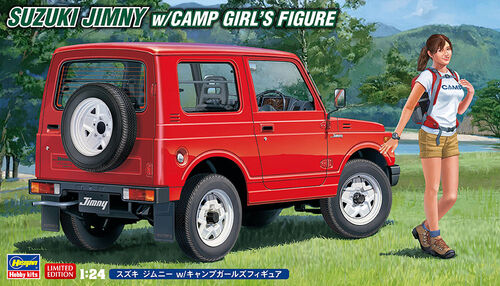 Hasegawa SP501 52301 Suzuki Jimny w/Camp Girl's Figure