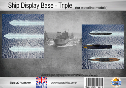 Coastal kits S220T Ship Display Base Triple