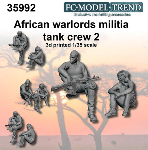 FC ModelTrend 35992 African warlords militia tank crew, set 2