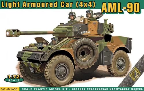 ACE 72456 AML-90 Light Armoured Car (4x4)