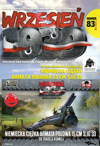First to Fight PL083 Niemiecka ciężka armata polowa 15 cm S.IG 33 do trakcji konnej