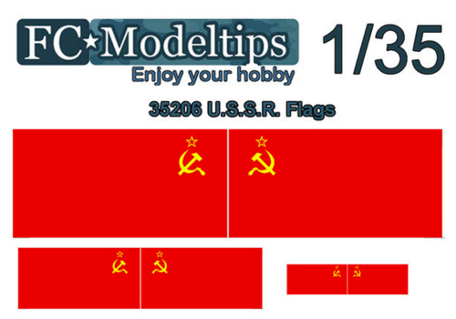 FC ModelTrend C35706 Adaptable decal flag USSR