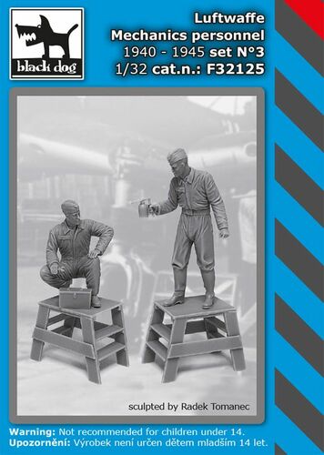 Black Dog F32125 Luftwaffe Mechanics personnel 1940-45 set N°3
