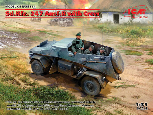 ICM 35111 Sd.Kfz. 247 Ausf.B with Crew