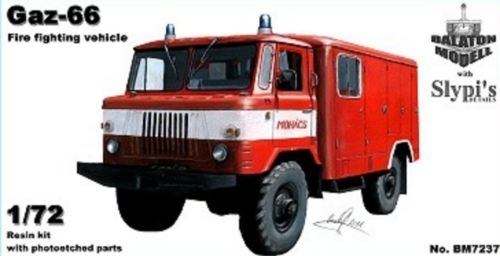 Balaton Modell BM7237 Gaz-66 fire fighting vehicle