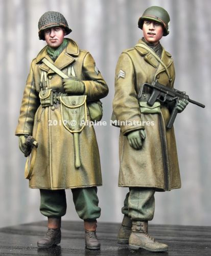Alpine Miniatures 35261 WW2 US Infantry Winter Set - 2 figs