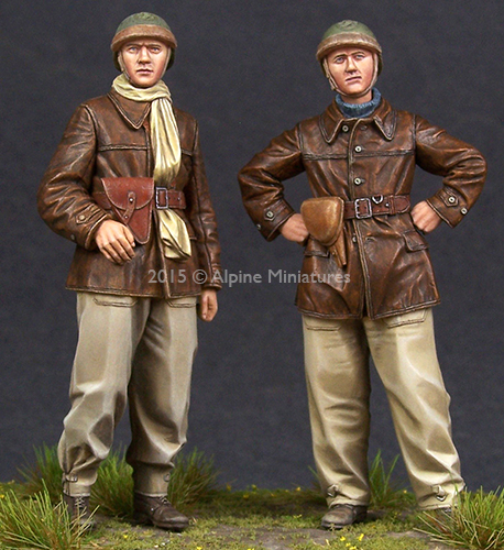 Alpine Miniatures 35198 WW2 French Tanker Set (2 figs)