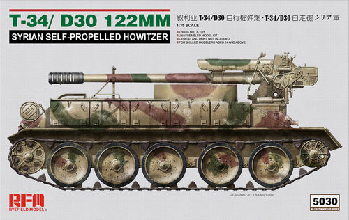 Rye Field Model RM-5030 T-34/D30 122MM Syrian Self-Propelled Howitzer