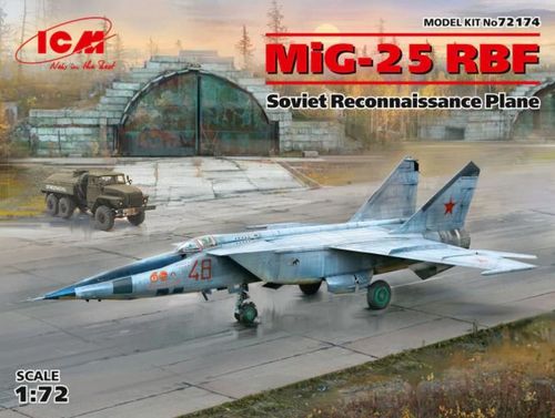 ICM 72174 MiG 25 RBF Soviet Reconnaissance Plane