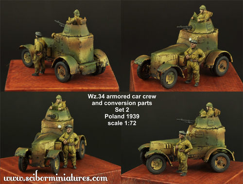 Scibor Monstrous Miniatures 72HM0023 Polish Wz.34 Crew Set 2