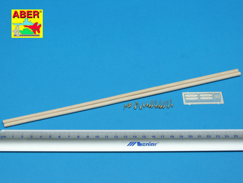 Aber D08 Telegraph-pillar set for 2 cross bars with 4 insulators each