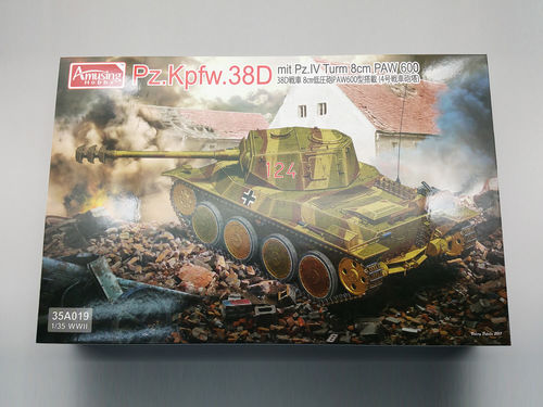 Amusing Hobby 35A019 Pz.Kpfw.38D mit Pz.IV Turm 8cm PAW 600