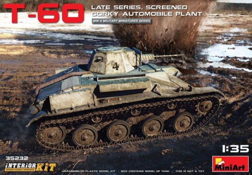 MiniArt 35232 T-60 Late series. Screed w/interior