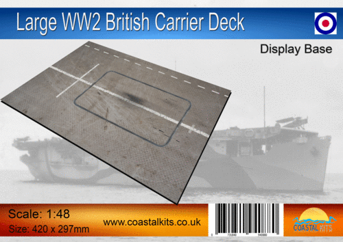 Coastal kits S118-48 1:48 WW2 British Carrier Deck 420 x 297mm