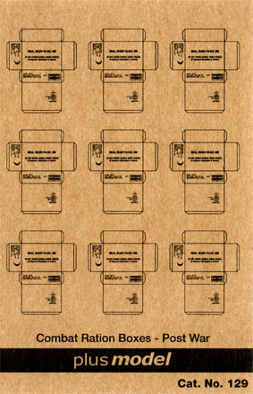Plus Model 129 U.S. Cardboard Boxes - postwar period