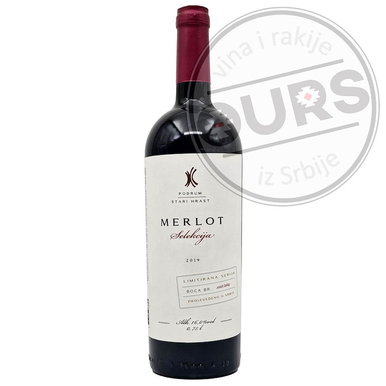 Stari Hrast Merlot Selekcija 0,75L