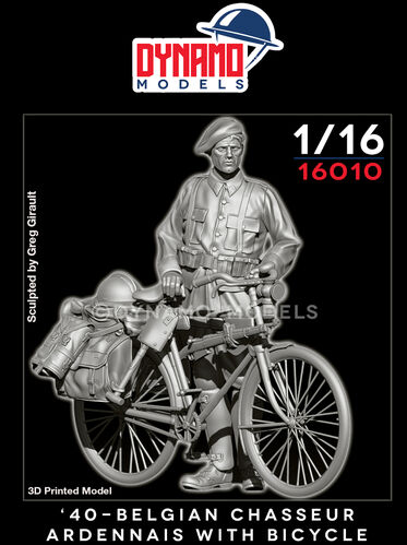 Dynamo-Models 16010 '40 - Belgian Chasseur Ardennais With Bicycle