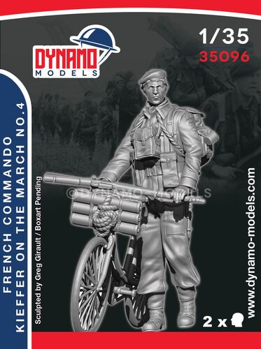 Dynamo-Models 35096 French Commando Kieffer On The March No.4 (With Bicycle)