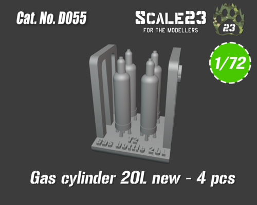 Scale23 72-D055 Gas cylinder 20L new type - 4 pcs