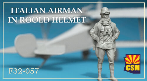 Copper State Models F32-057 Italian Airman In Roold Helmet