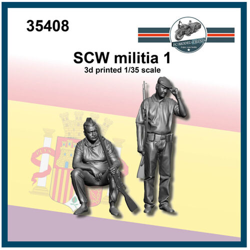 FC ModelTrend 35408 Spanish Civil War Republican Militia Set 1 (3D-printed)