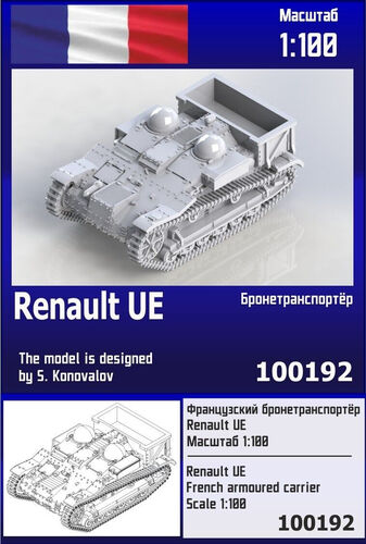 Zebrano 100192 French Armoured Carrier Renault UE