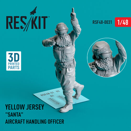RES/KIT F48-0031 Yellow Jersey 'Santa' Aircraft Handling Officer (1 pc)