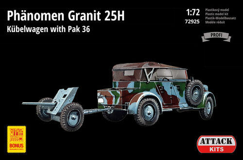 Attack 72925 Phanomen Granit 25H Kubelwagen with PaK 36 (Profi Line)