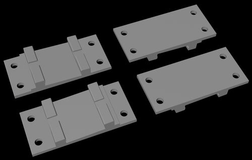 EMP3D 35990209 Mocowanie Szyn K-S49 - Podkładki - 4 Sztuki