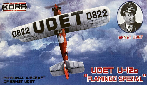 Kora Models KPK72172 Udet U-12B 'Flamingo Spezial' - Personal Aircraft Of Ernst Udet