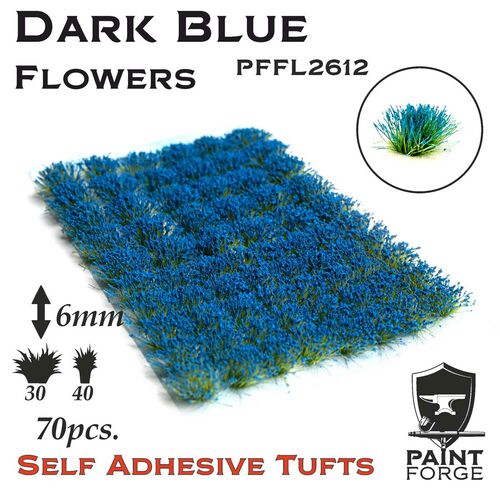 Paint Forge PFFL2612 Dark Blue Flowers 6mm