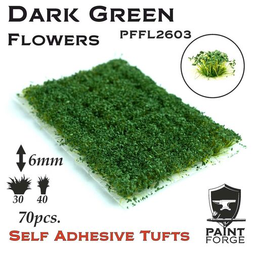 Paint Forge PFFL2603 Dark Green Flowers 6mm