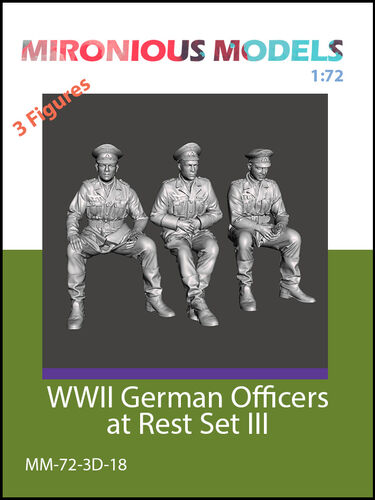 Mironious Models 72018 WWII German Officers at Rest Set III