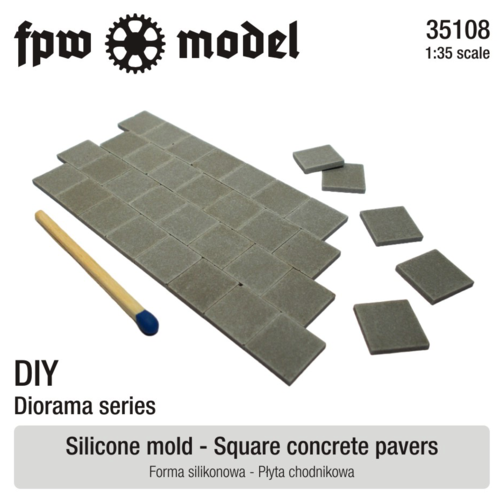FPW Model 35108 Square Concrete Pavers Medium