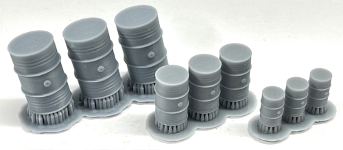 EMP3D 35040701 Beczki 200l Wermacht - 3 sztuki