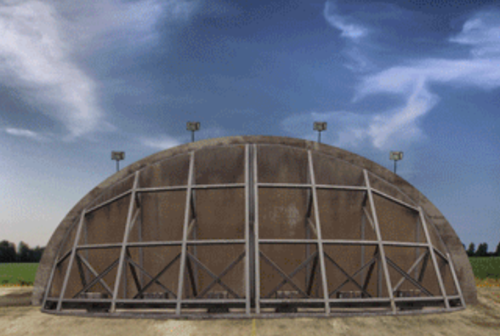Coastal kits S900BG-72 Hardened Aircraft Shelter Background