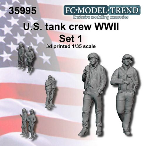 FC ModelTrend 35995 US WWII tank crew, set 1